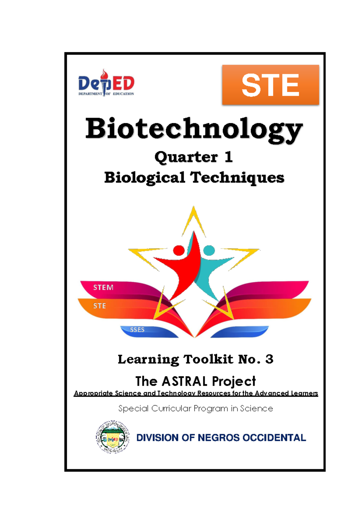 Biotechnology Q1: Learning Toolkit No. 3 and Biological Techniques ...