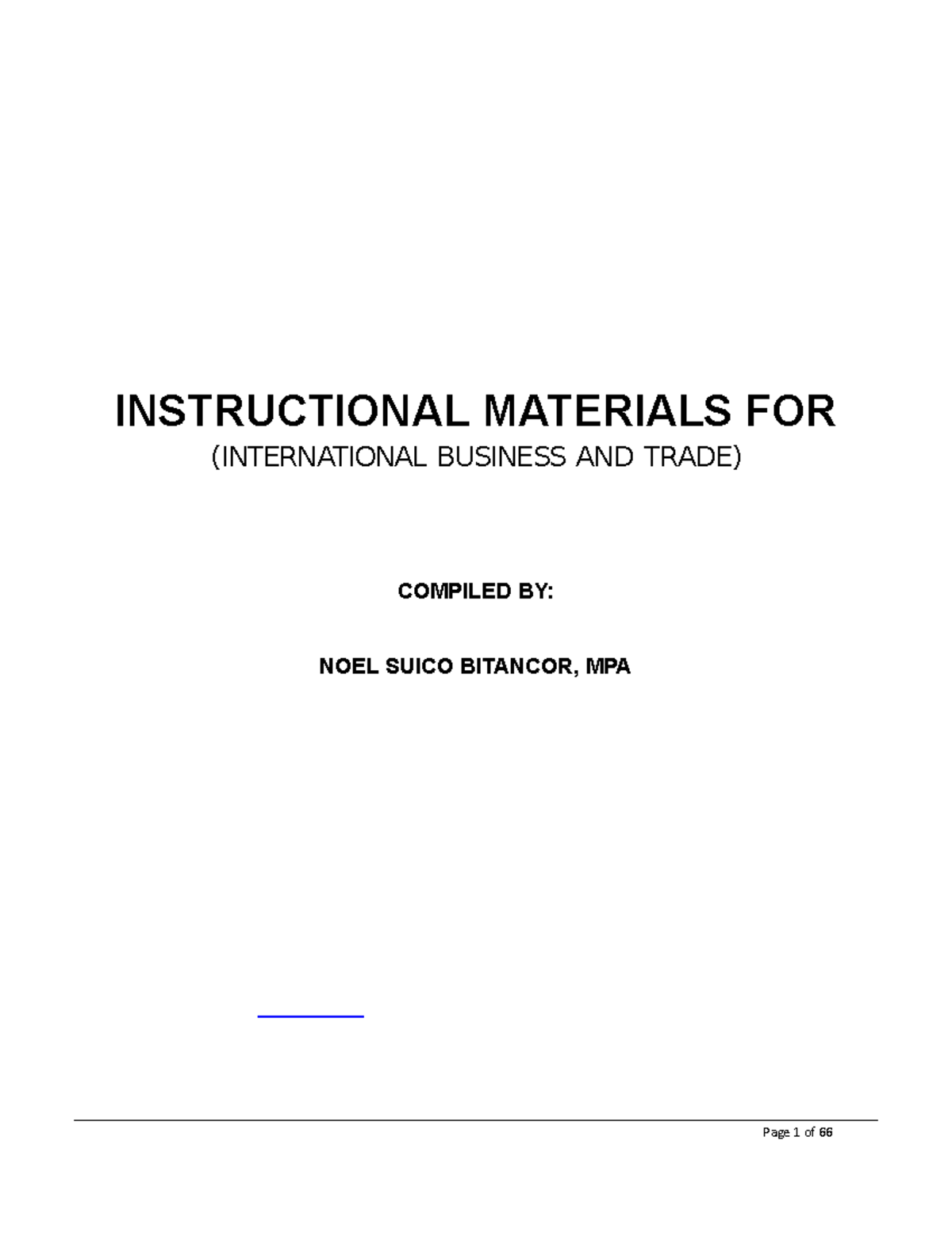 International Business and Trade: Comprehensive Lesson Guide - Studocu