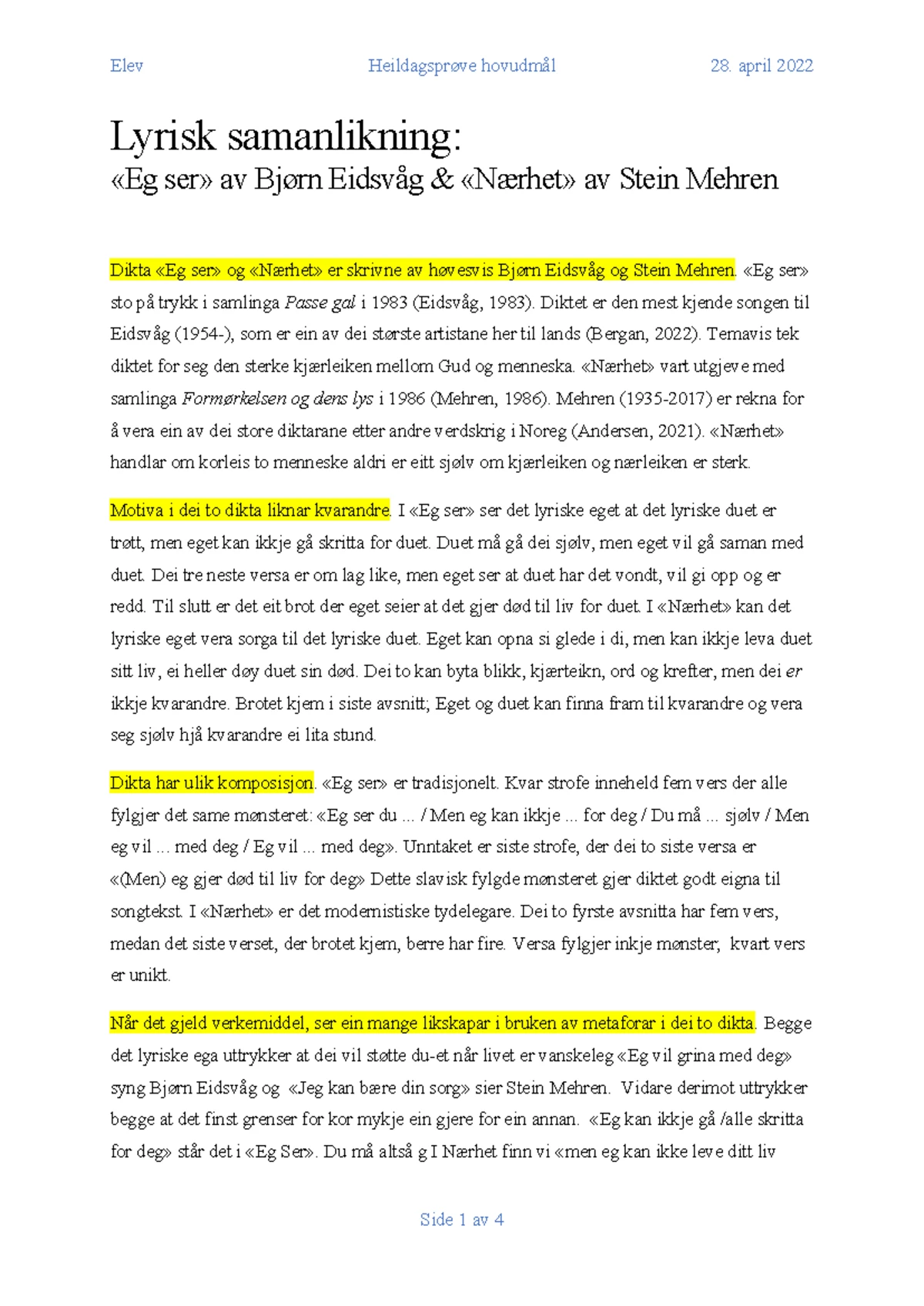 Retorikk 101: Oversikt over Appellformer og Språklige Virkemidler - Studocu