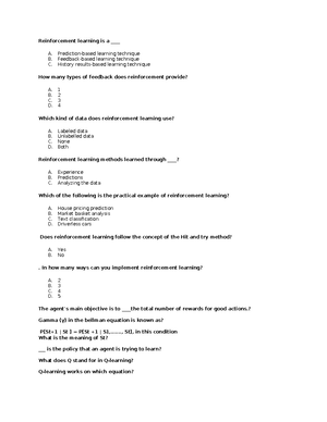 Reinforcement Learning - R18 B. CSE (AIML) III & IV Year JNTU Hyderabad ...