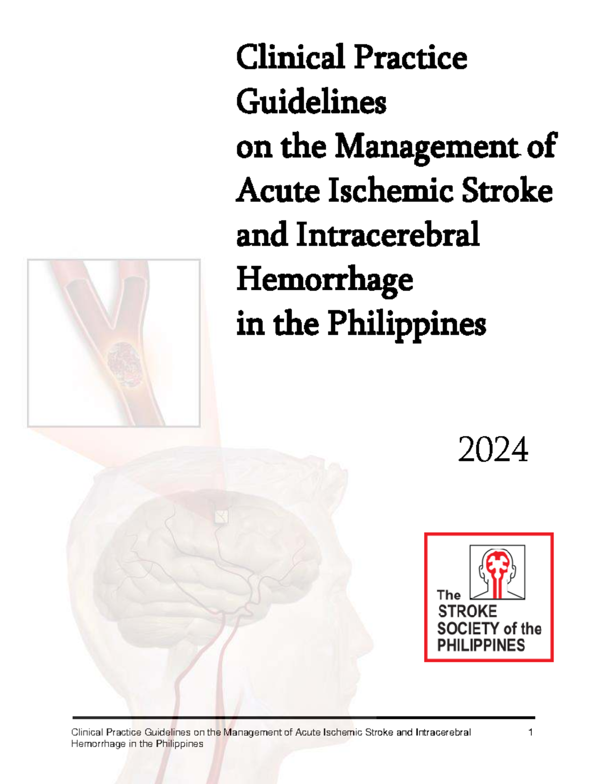 Clinical Practice Guidelines for Acute Ischemic Stroke & ICH in PH 2024 ...