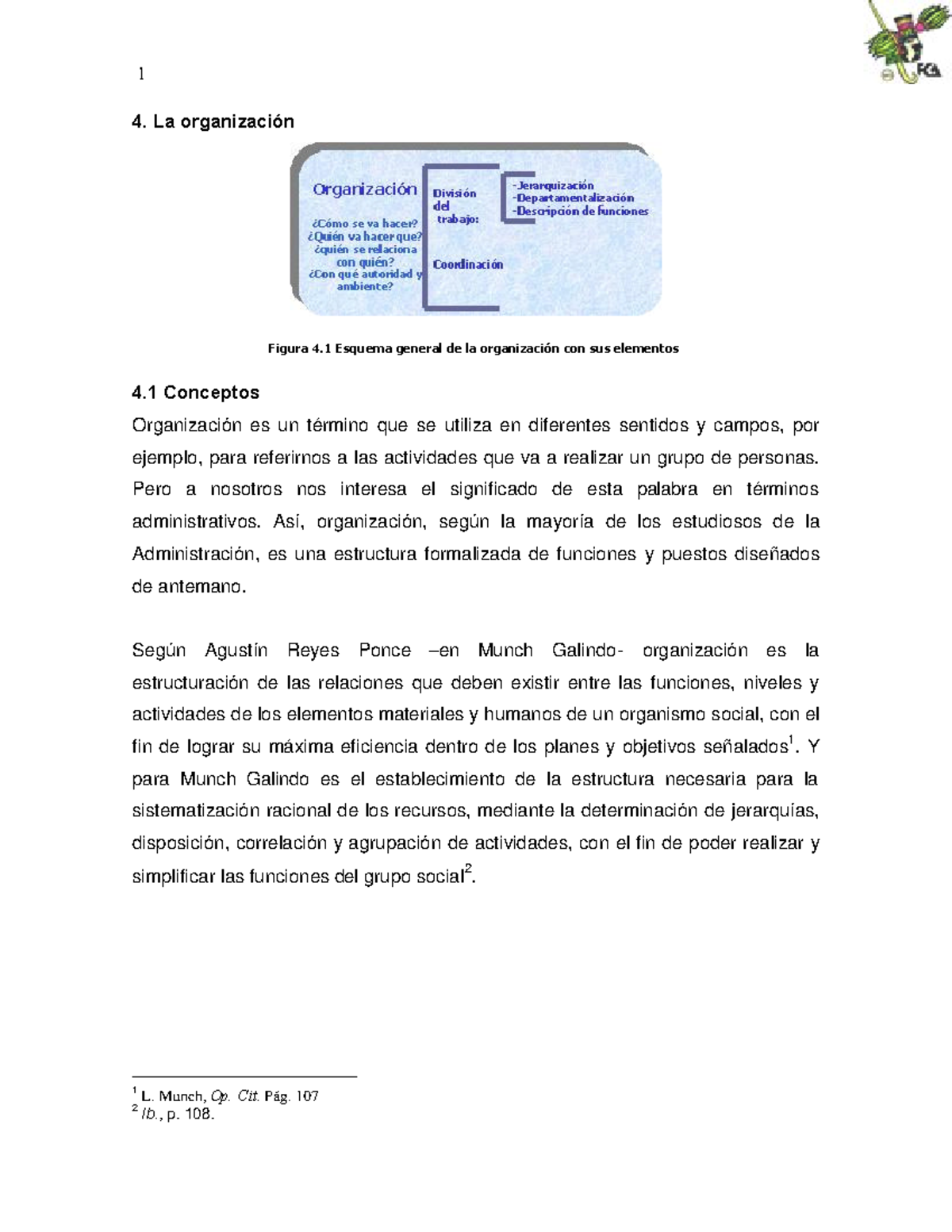 Teoría de la Organización: Estructura y Funciones (Material 2) - Studocu