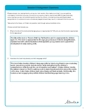 Session 07 - Assignment: Cognitive Development in Play Scenarios - Studocu
