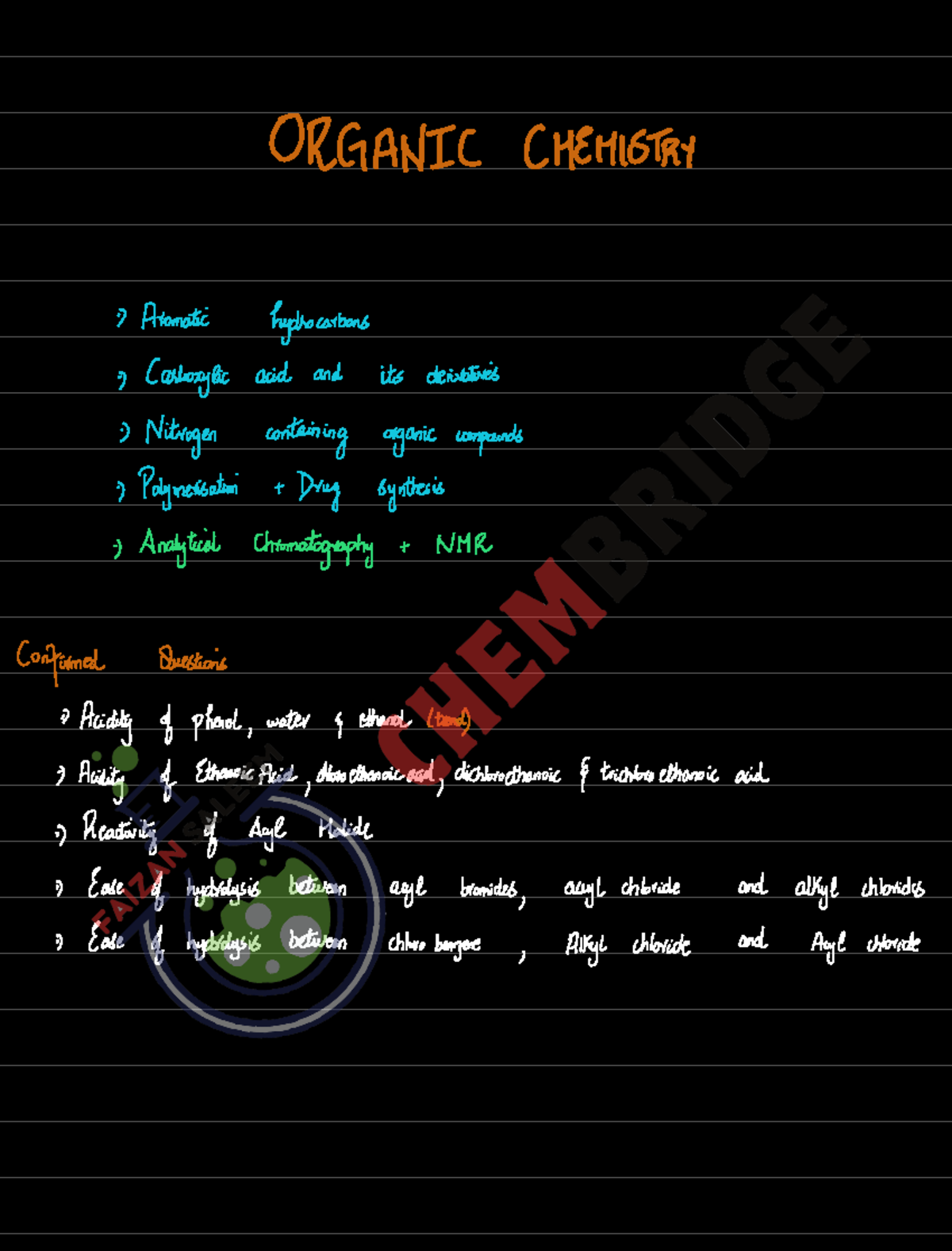 Organic Chemistry (OC101) - Comprehensive Notes on Aromatic Compounds ...