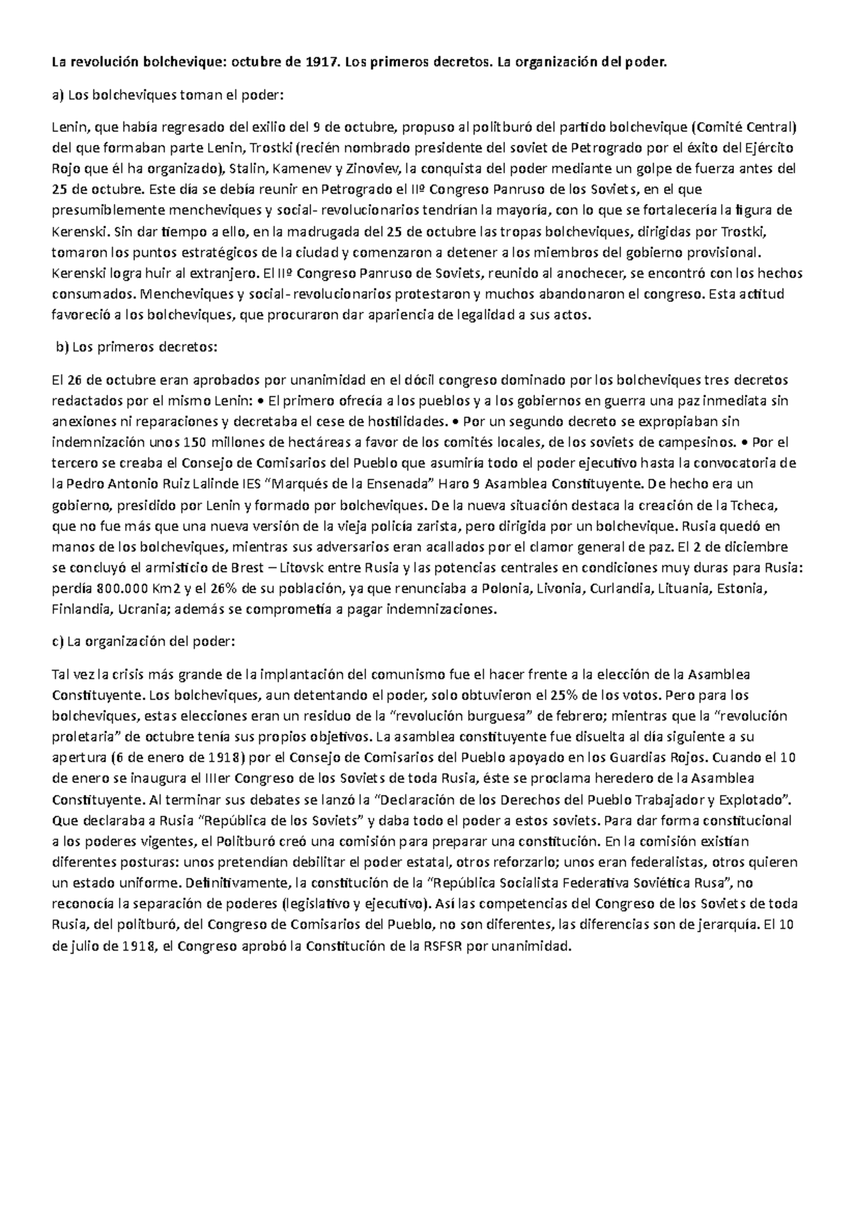 La Revolución Bolchevique: Octubre 1917 y sus Consecuencias Políticas ...