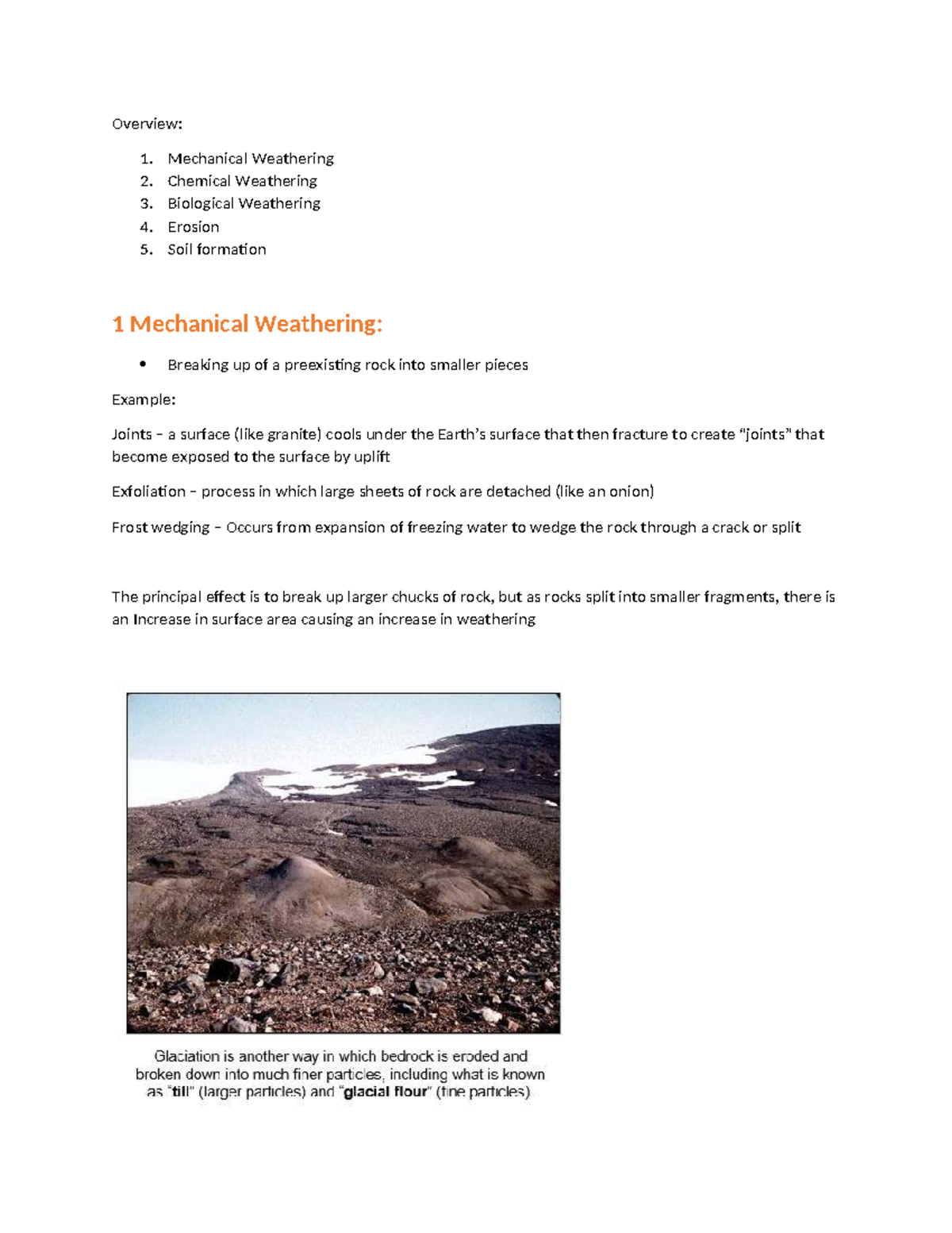 Lecture 10 - Weathering: Mechanical, Chemical, Erosion & Soil Formation ...