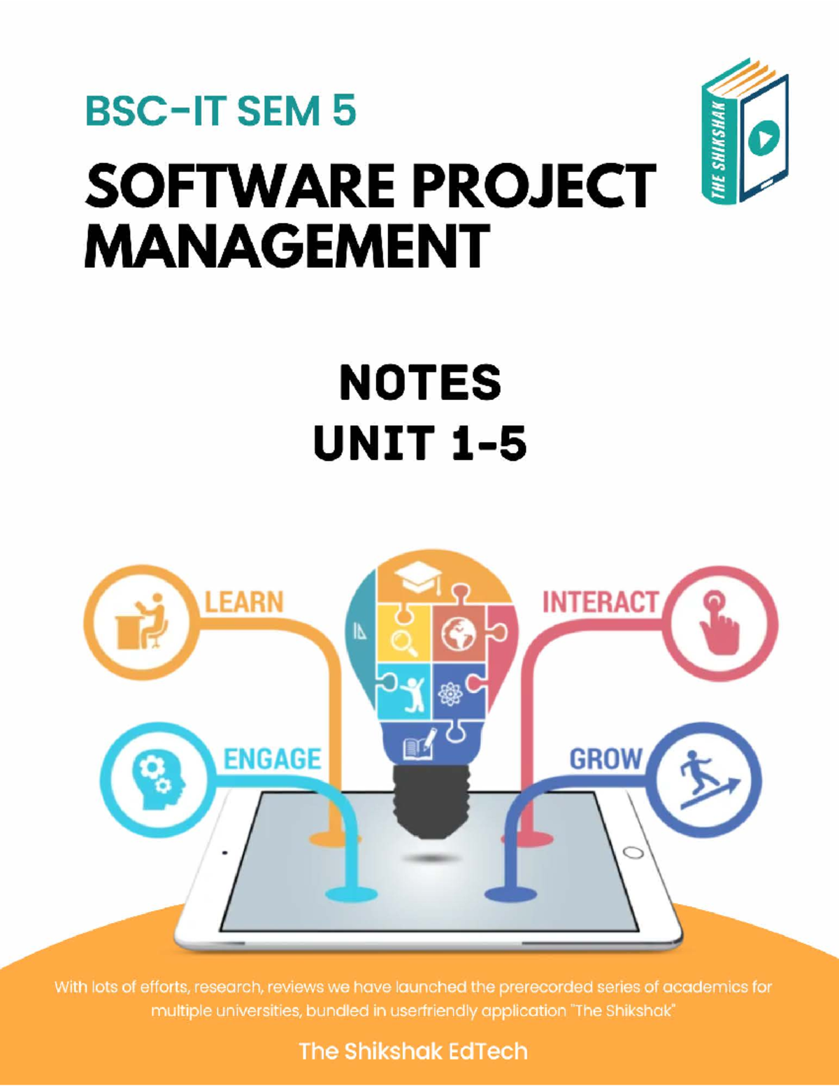 Shikshak TYIT SEM 5 Software Project Management: Topic-Wise Study Guide ...