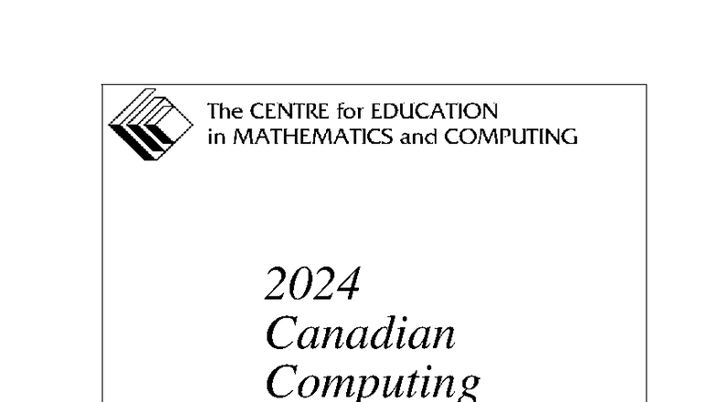 2024 CCC Results: Canadian Computing Competition Honour Roll - Studocu