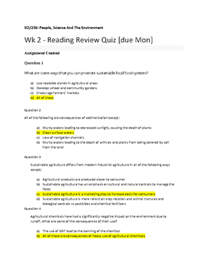 [Solved] In Segment 2 Land and Water Pollution of the Environmental ...
