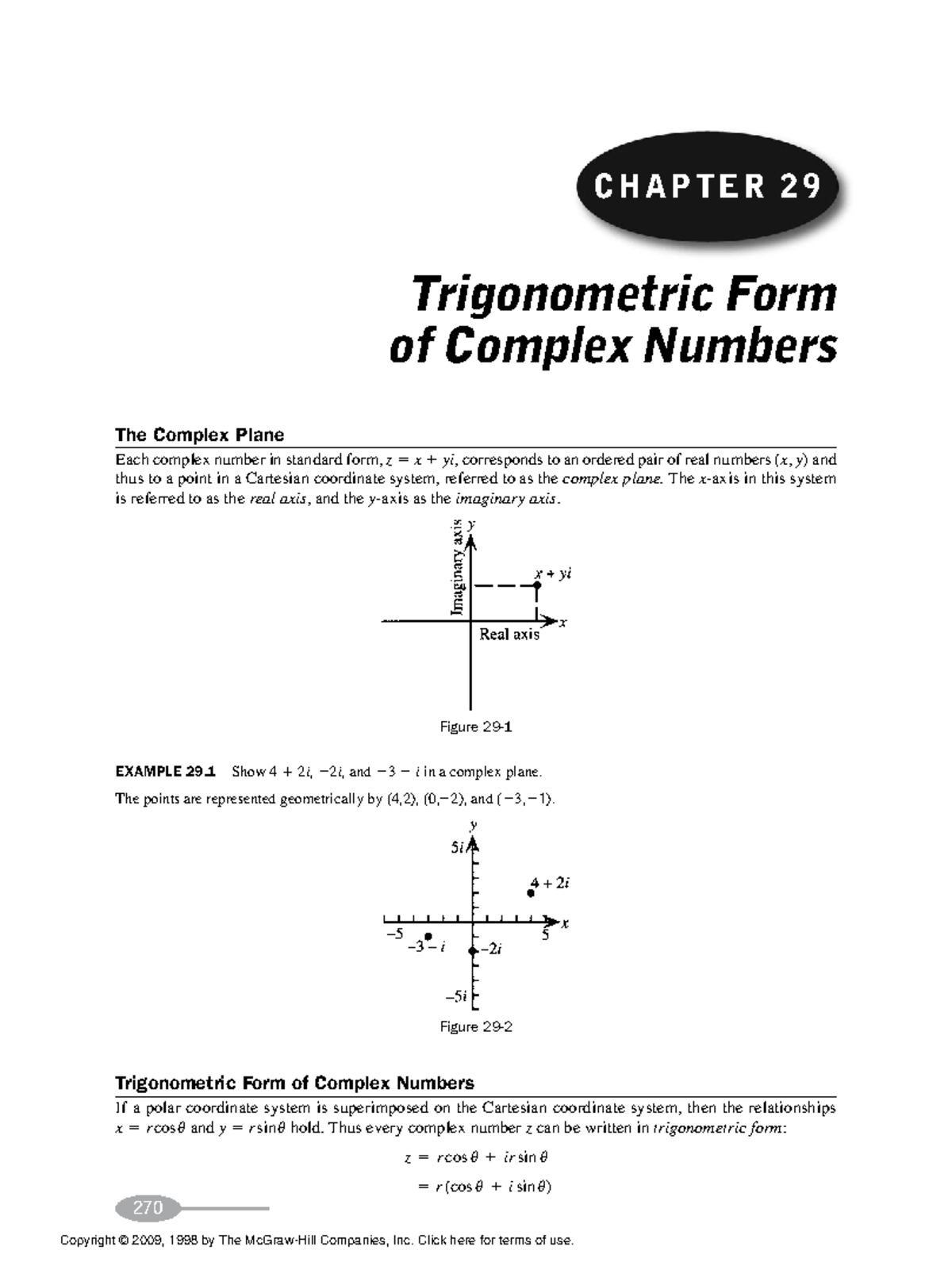 CHAPTER 29: Trigonometric Form of Complex Numbers - Tutorial 2 - Studocu