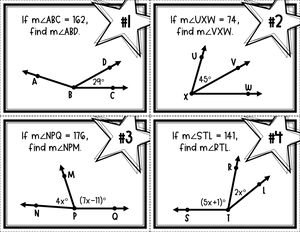 G1-2 Geometry Worksheet: Algebraic Proofs Task Cards Answer Sheet - Studocu
