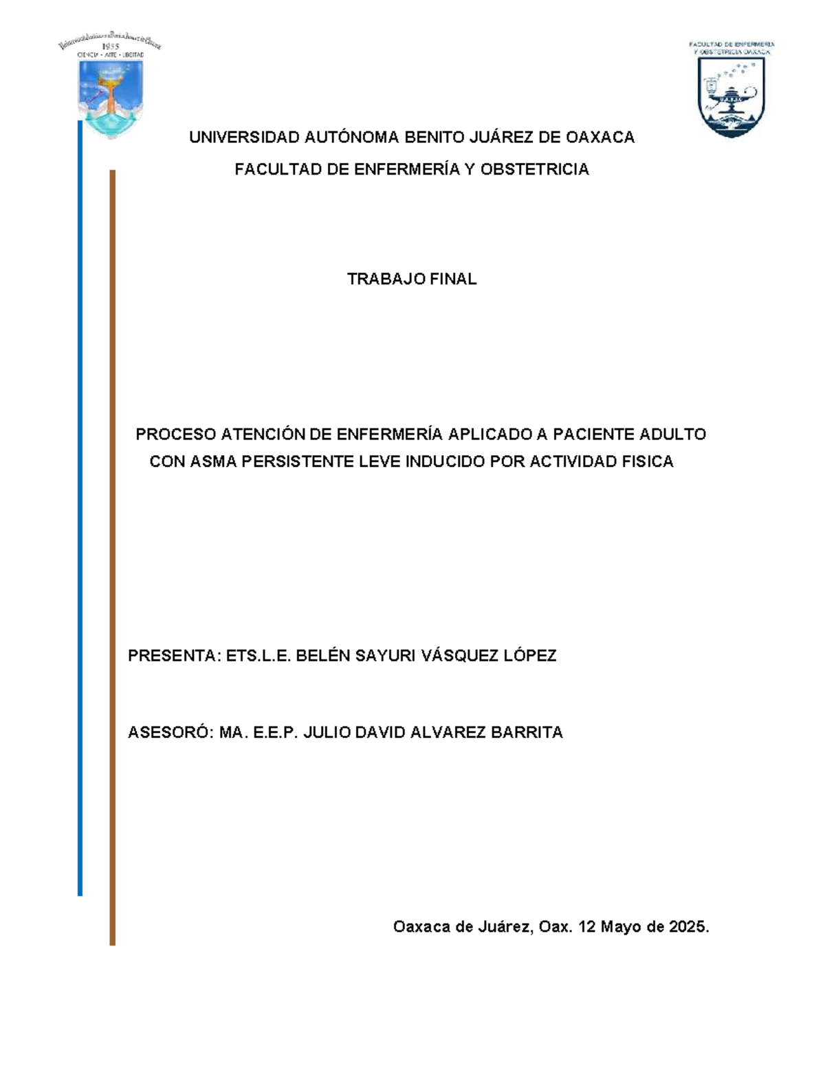 Trabajo Final: Proceso de Atención de Enfermería en Asma Persistente ...