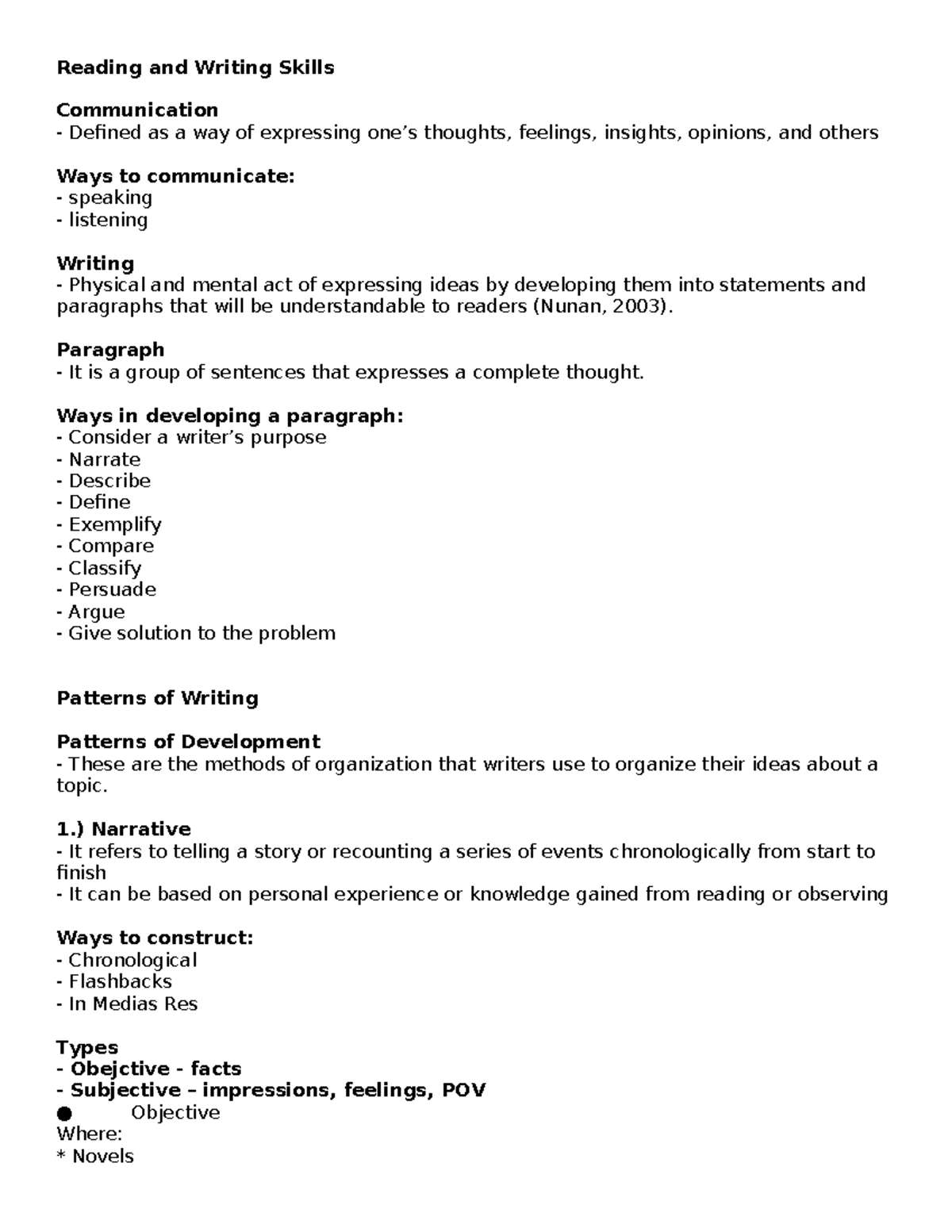 Reading and Writing Skills - Reading and Writing Skills Communication ...