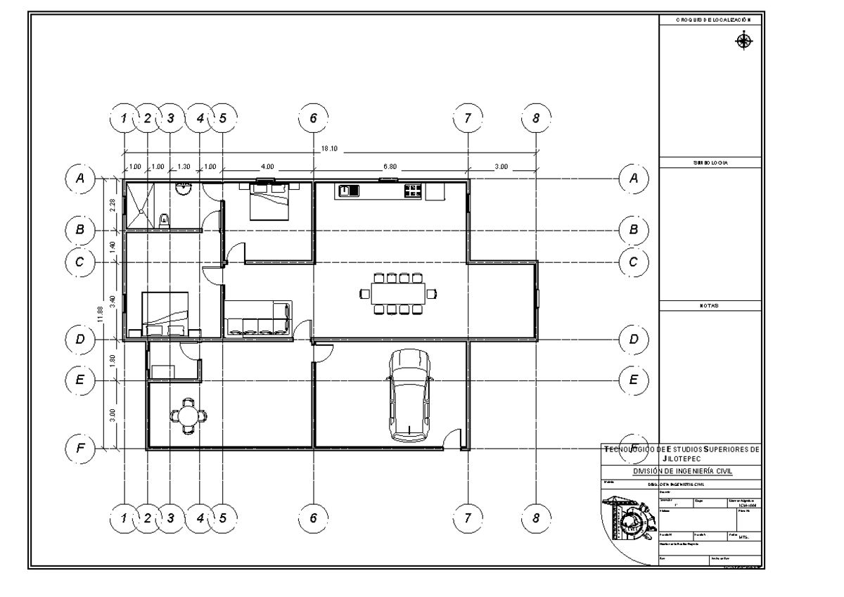 CIVIL J T - CIMENTACION Notes and Symbols for Engineering Drafting ...