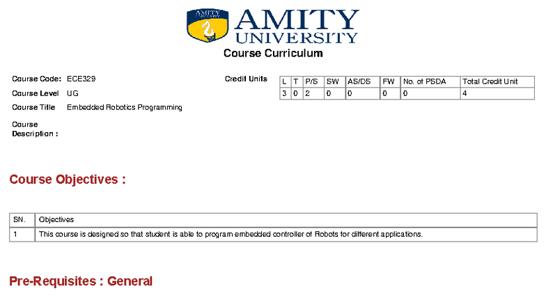 ECE329 - Embedded Robotics Programming Course Curriculum - Studocu