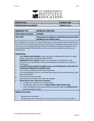 [Solved] Classification of Risks Macro vs Micro 5 marks Theory 2 marks ...
