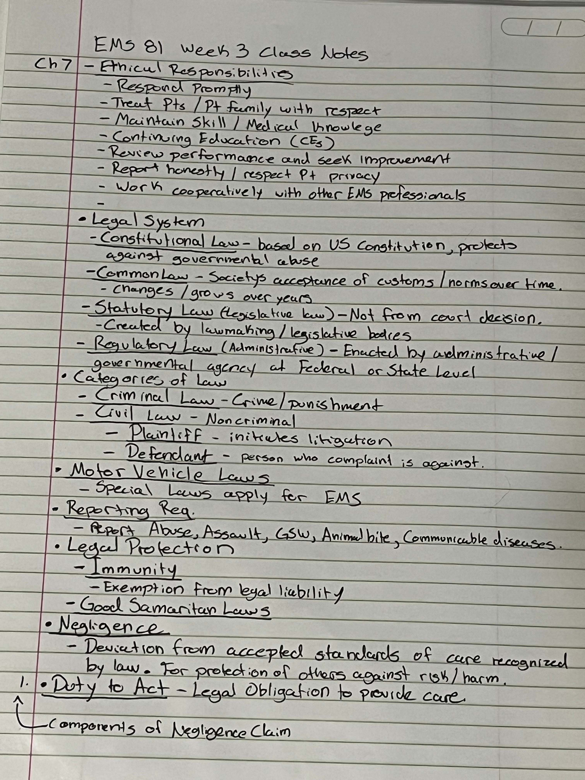 Final Exam Review for Course ABC 101: Key Concepts and Topics - EMS 81 ...