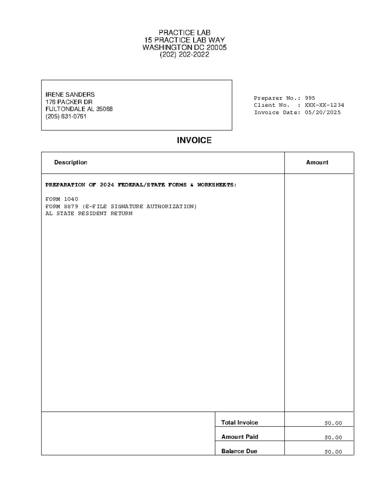 ACC 350 Practice Lab: 2024 Tax Return Preparation and Analysis - Studocu