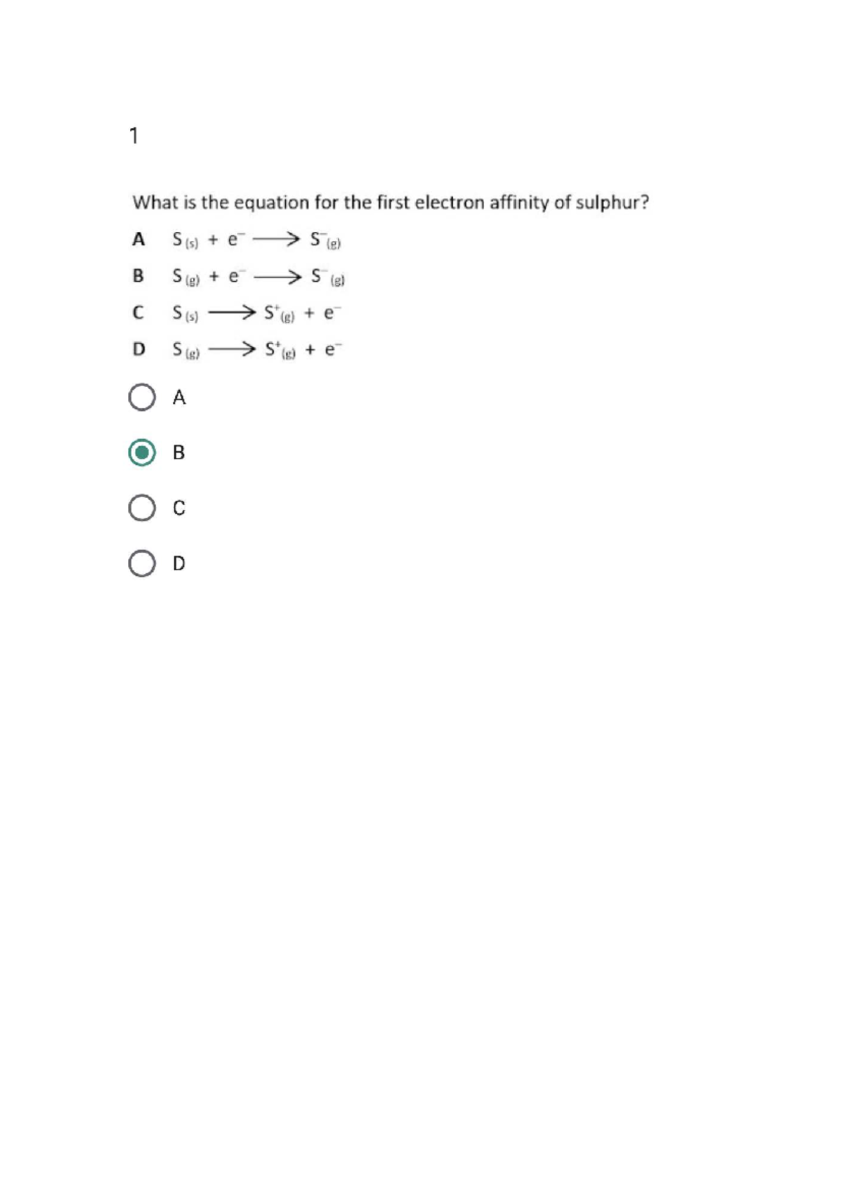 Chem Qs - Electron Affinity and Lattice Energy Concepts - Studocu