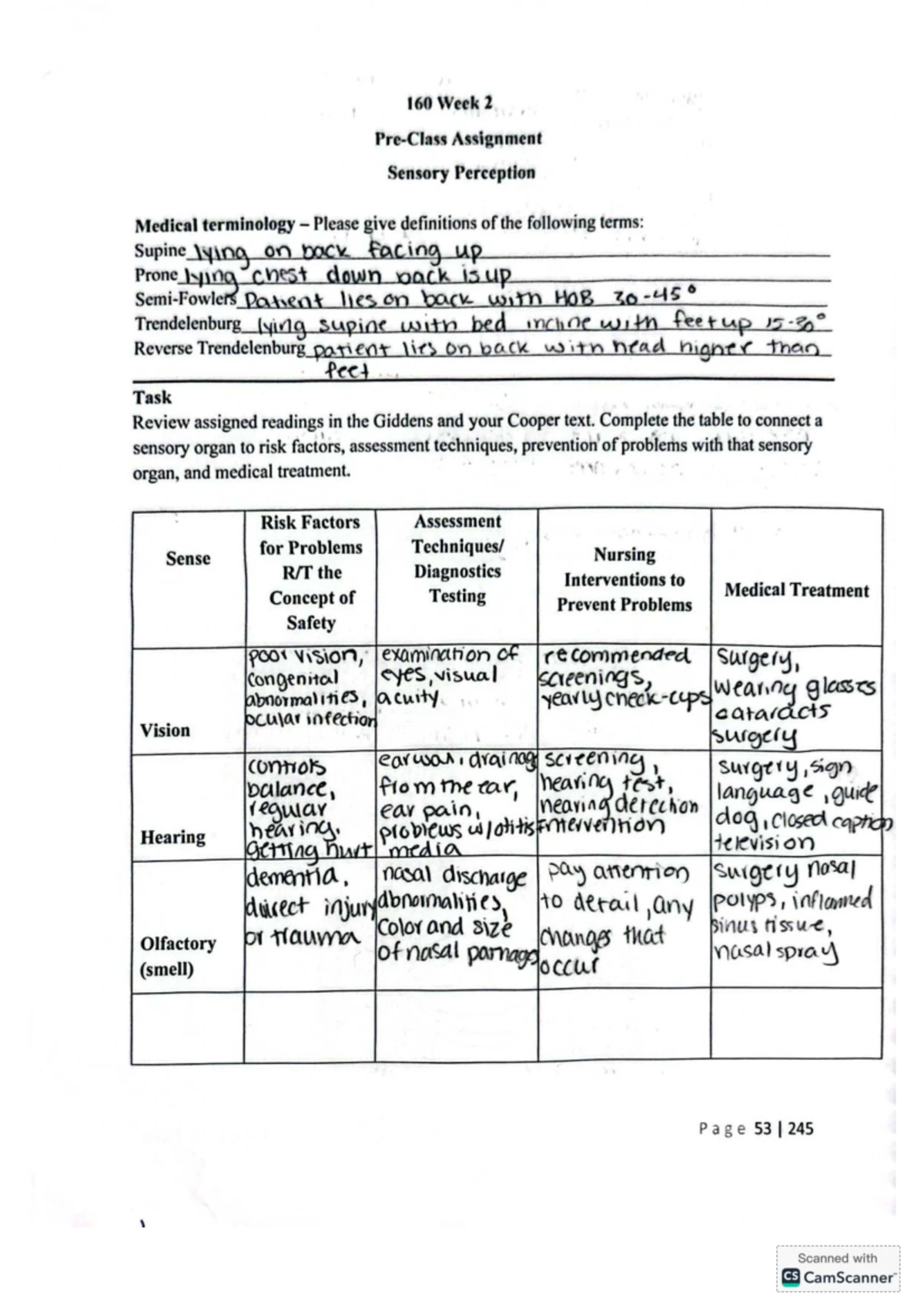160 Week 1 Assignment: Safety & Medical Terminology Definitions - Studocu
