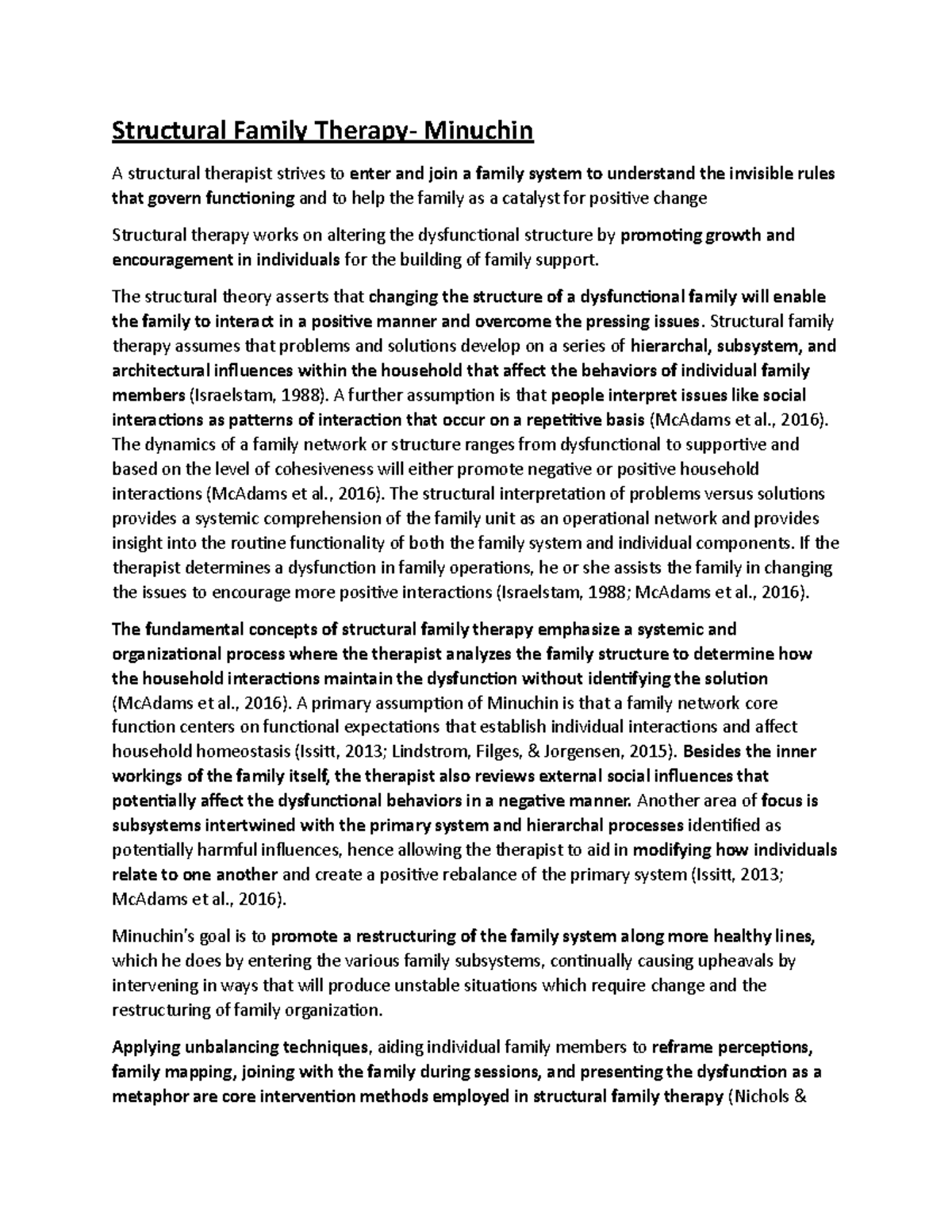 Structural vs Strategic Family Therapy: Key Concepts and Interventions ...