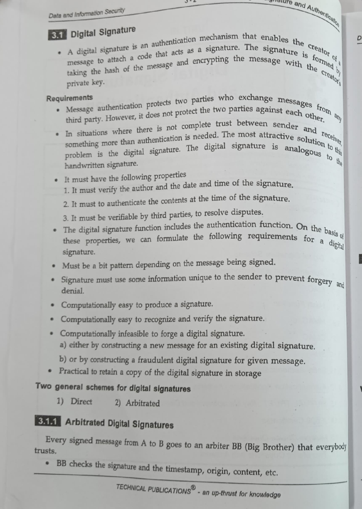 Data and Information Security 3.1: Digital Signature and Authentication ...