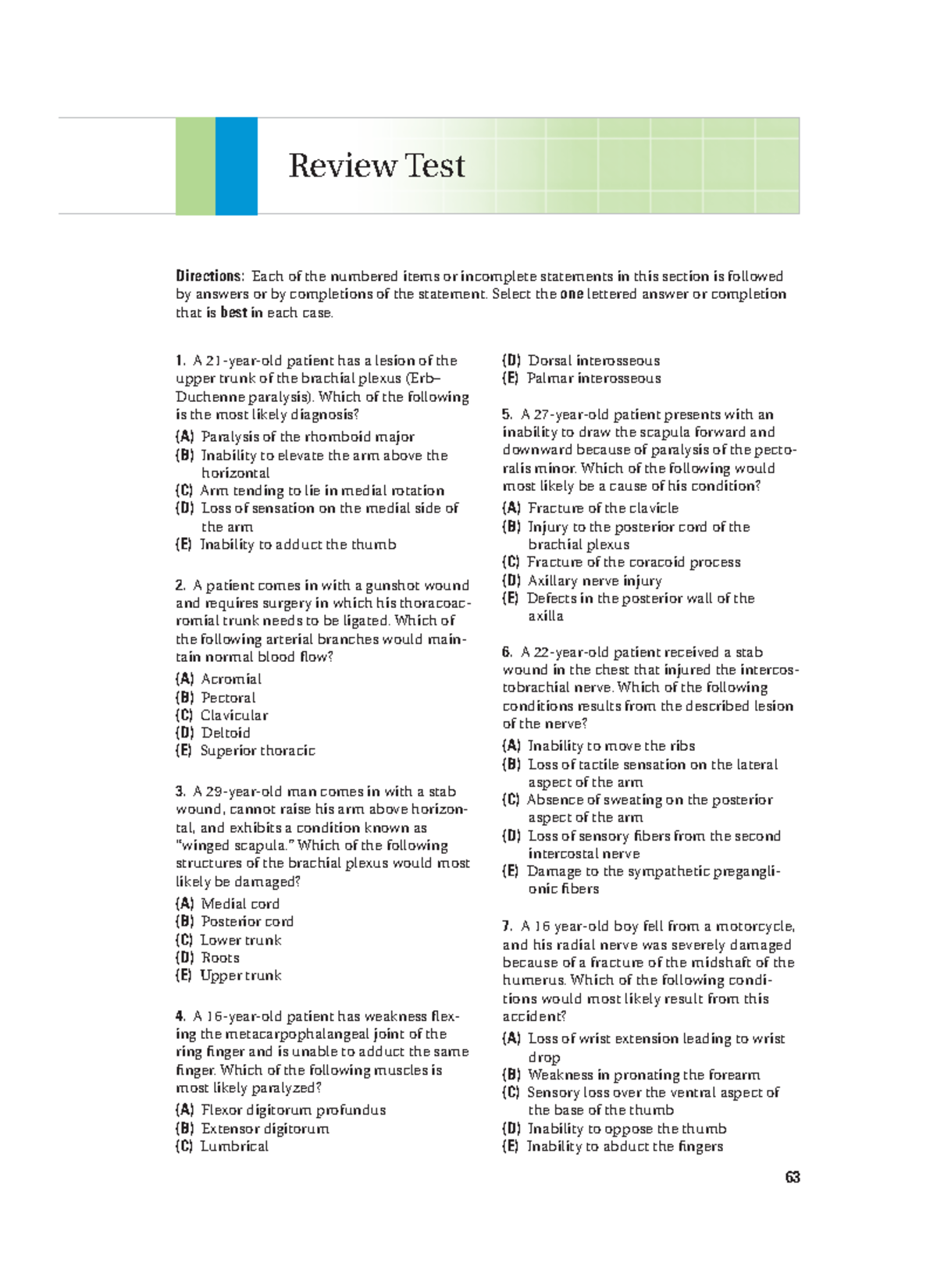 UL and LL MCQs - Comprehensive Upper and Lower Limb Practice Exam - Studocu