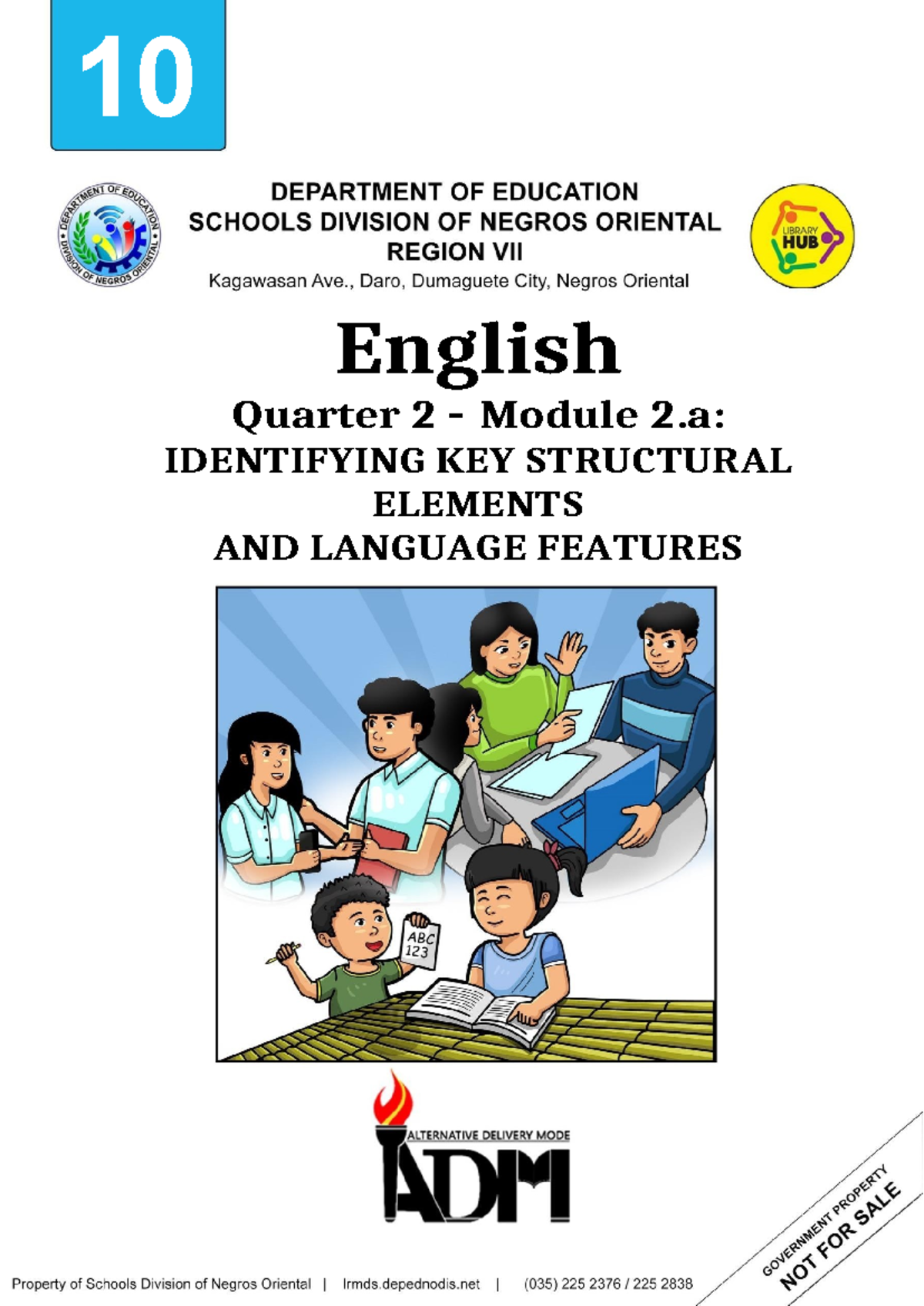 English 10 ADM Quarter 2 Module 2.a: Argumentative Text Features - Studocu