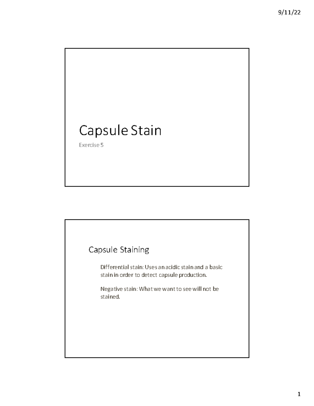 Micro Lab Exercise 5: Capsule Staining Techniques - Studocu