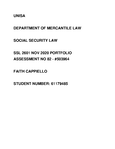 SSL2601 - Unisa - Social security law - Studocu