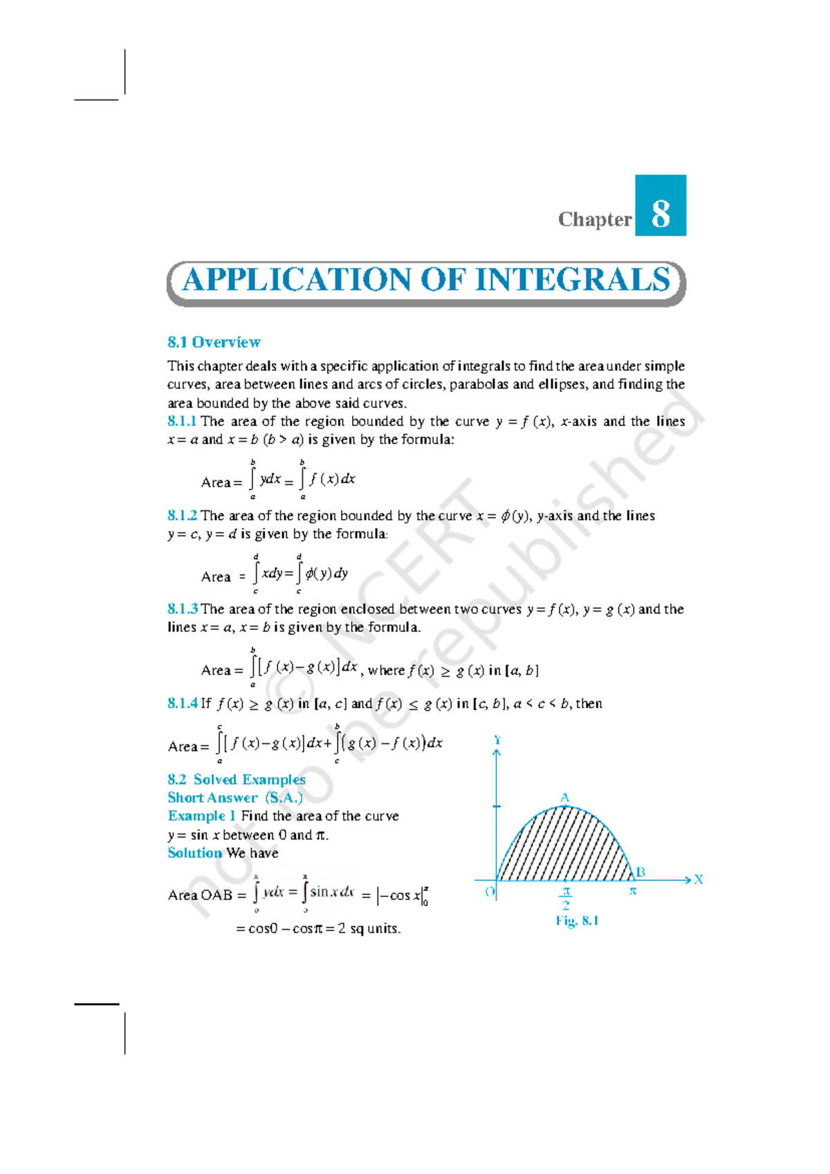 Leep208 - Chapter 8: Applications of Integrals in Calculus - Studocu