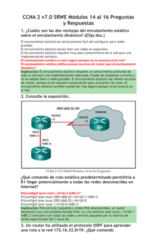 Módulos 1-4 cisco evaluacion - Módulos 1 - 4: Examen de conceptos de ...
