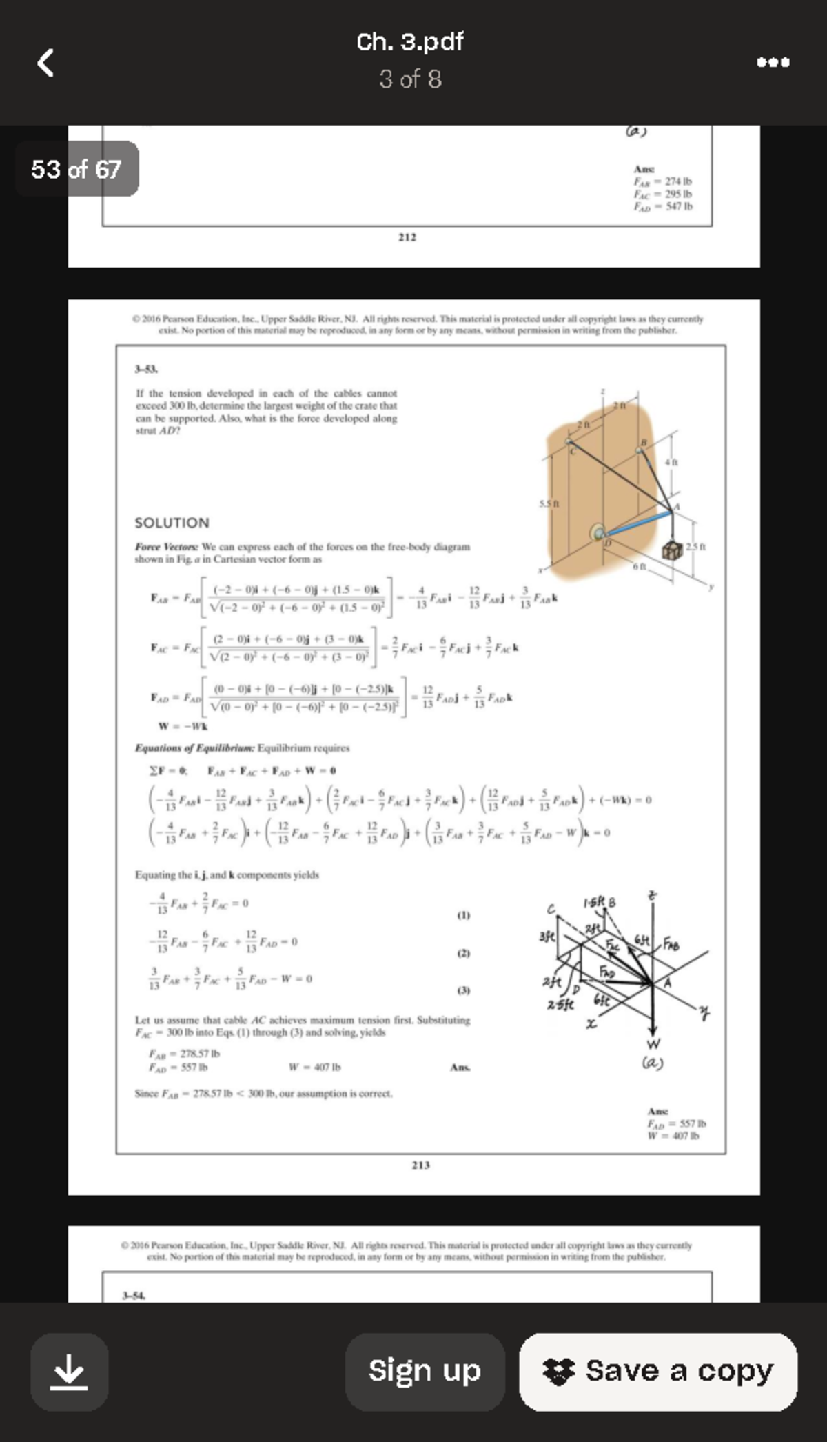 Ch. 3 - Statics Practice Exercises and Solutions (ENGR 212) - Studocu