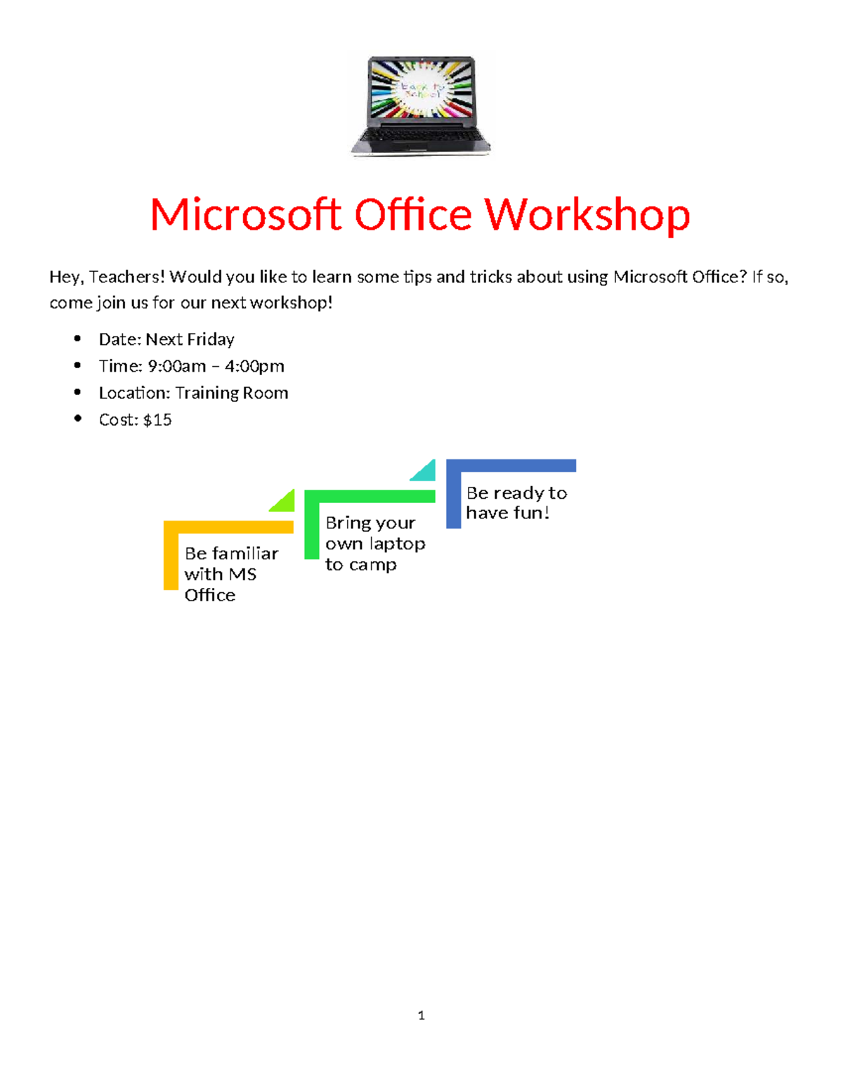 Microsoft Office Workshop: Tips & Tricks for Teachers - Studocu