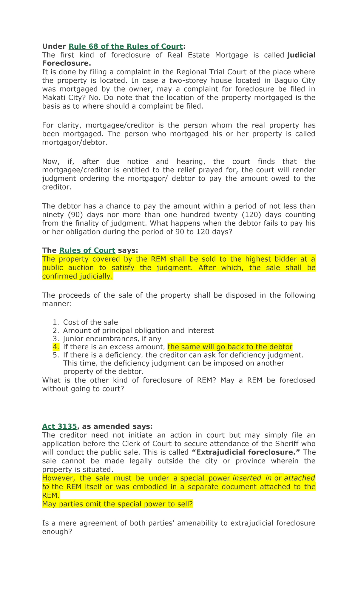 Philippine Real Estate Mortgage Foreclosure: Judicial & Extrajudicial ...