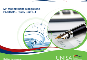 FAC1502 assessment 2 - FAC1502 - Studocu