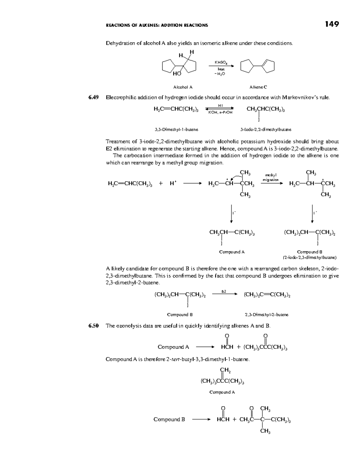 Organic Chemistry 4th Ed: Alkenes Addition Reactions (2021) - Studocu