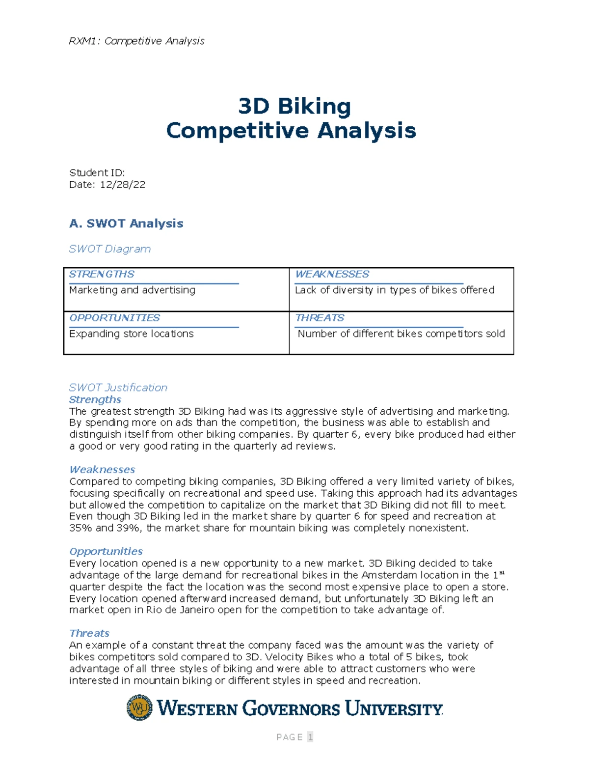 D361 Task 2 - Pass OA - Business Simulation - D 11 July 2024 ...