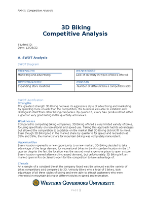 D361 - Task 2 Competitive Analysis - RXM1: Competitive Analysis Carbon ...