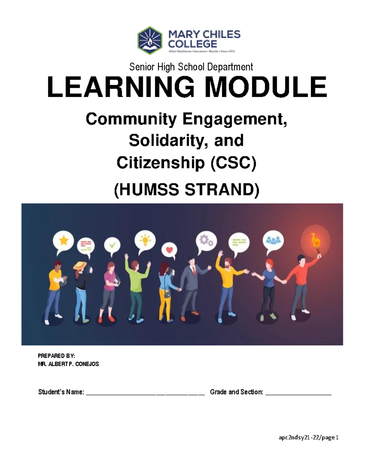 CSC 3RD Quarter SLEM 1 4 - Additional Notes - LEARNING MODULE Community ...