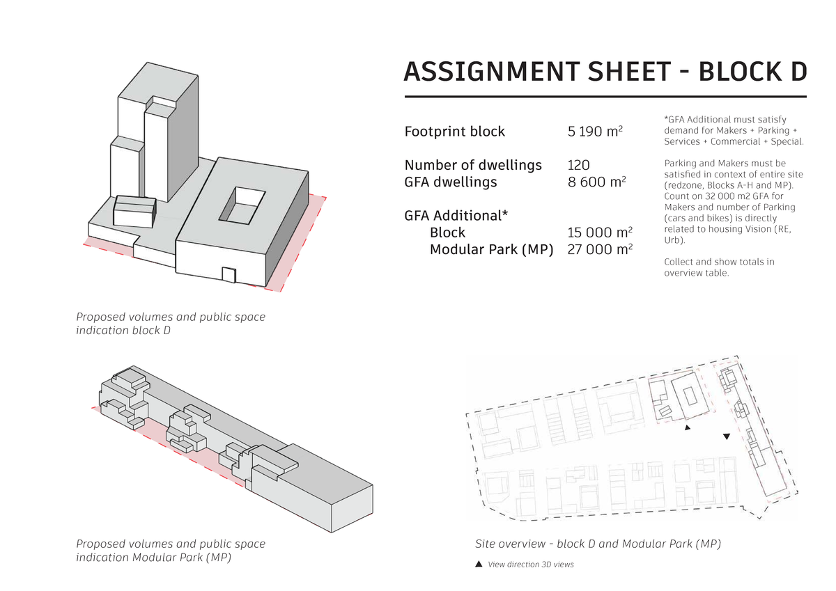 Assignment Sheet D: Block D & Modular Park Overview - Studeersnel