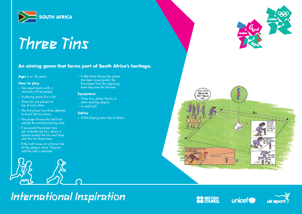 Traditional Games for PE: South Africa, South Asia, Tanzania, Turkey ...