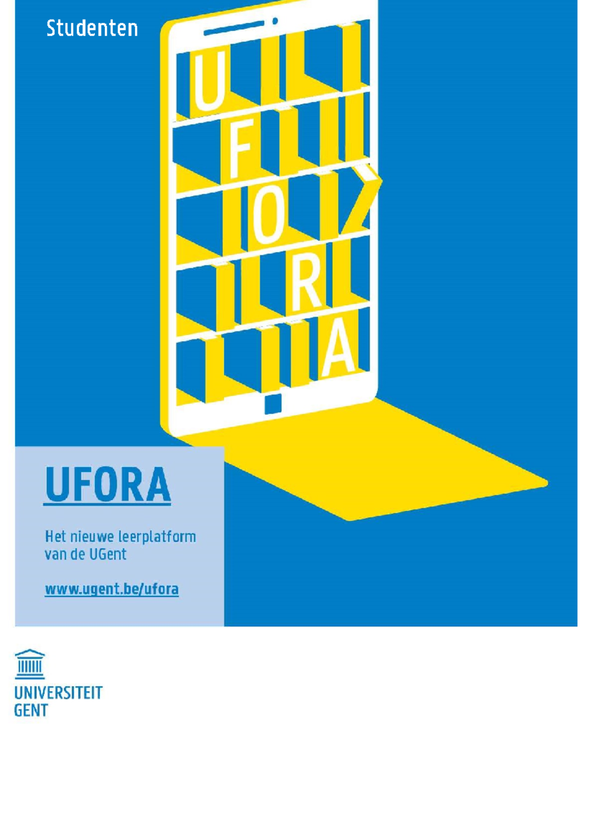 UFORA Handleiding voor Studenten - Navigatie en Functionaliteiten v12 ...