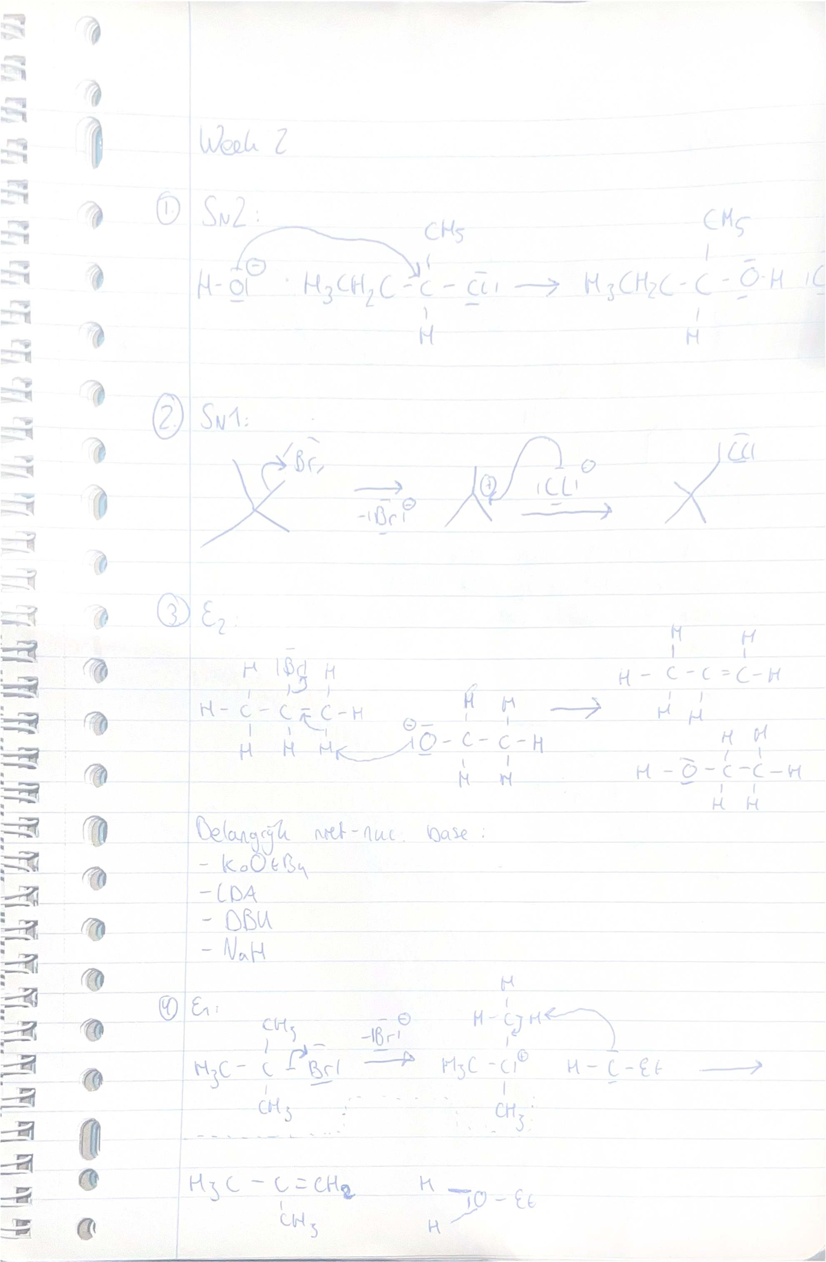 Week 3 Answers for SN2 Reactions and Mechanisms (CH5 CM5) - Studeersnel