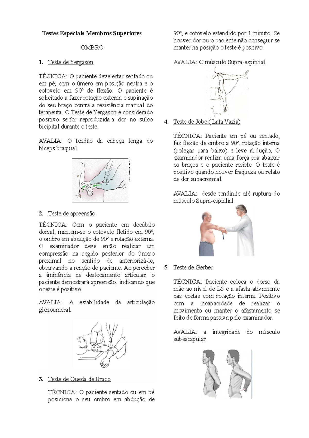 EF MAO - Resumo semiologia ortopédica - EXAME FÍSICO DA MÃO Teste de ...
