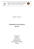 Embedded Systems - BEC601 - VTU - Studocu