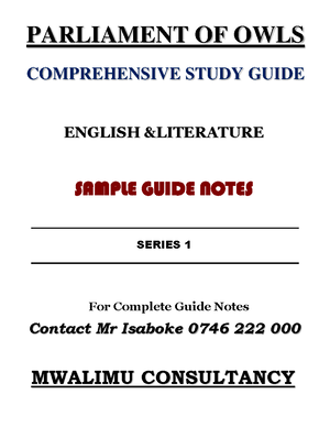 FORM 1 English Notes-1 - SECONDARY ENGLISH NOTES FORM ONE LISTENING AND ...