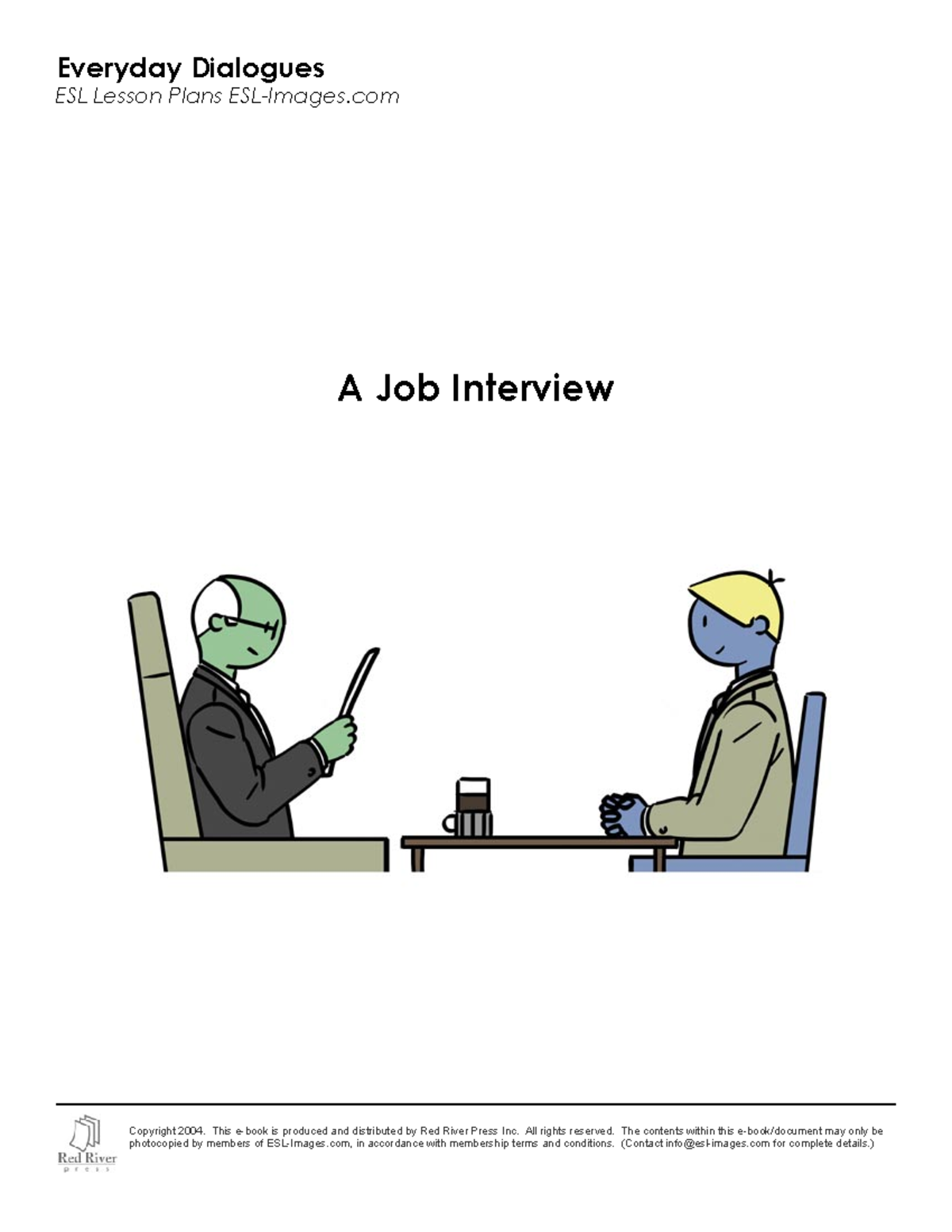 ESL Lesson Plans: Everyday Dialogues for Job Interviews - Studocu