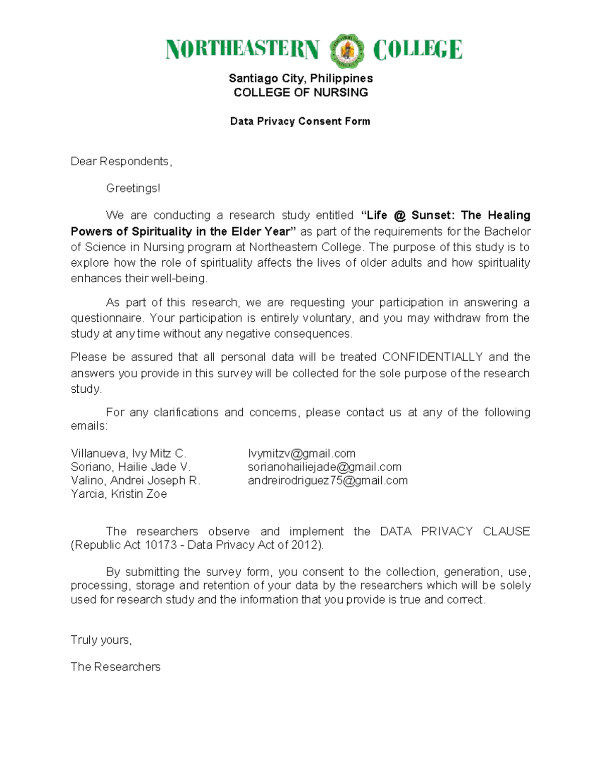 Nursing Thesis Proposal: Spirituality's Impact on Elderly Well-being - Studocu