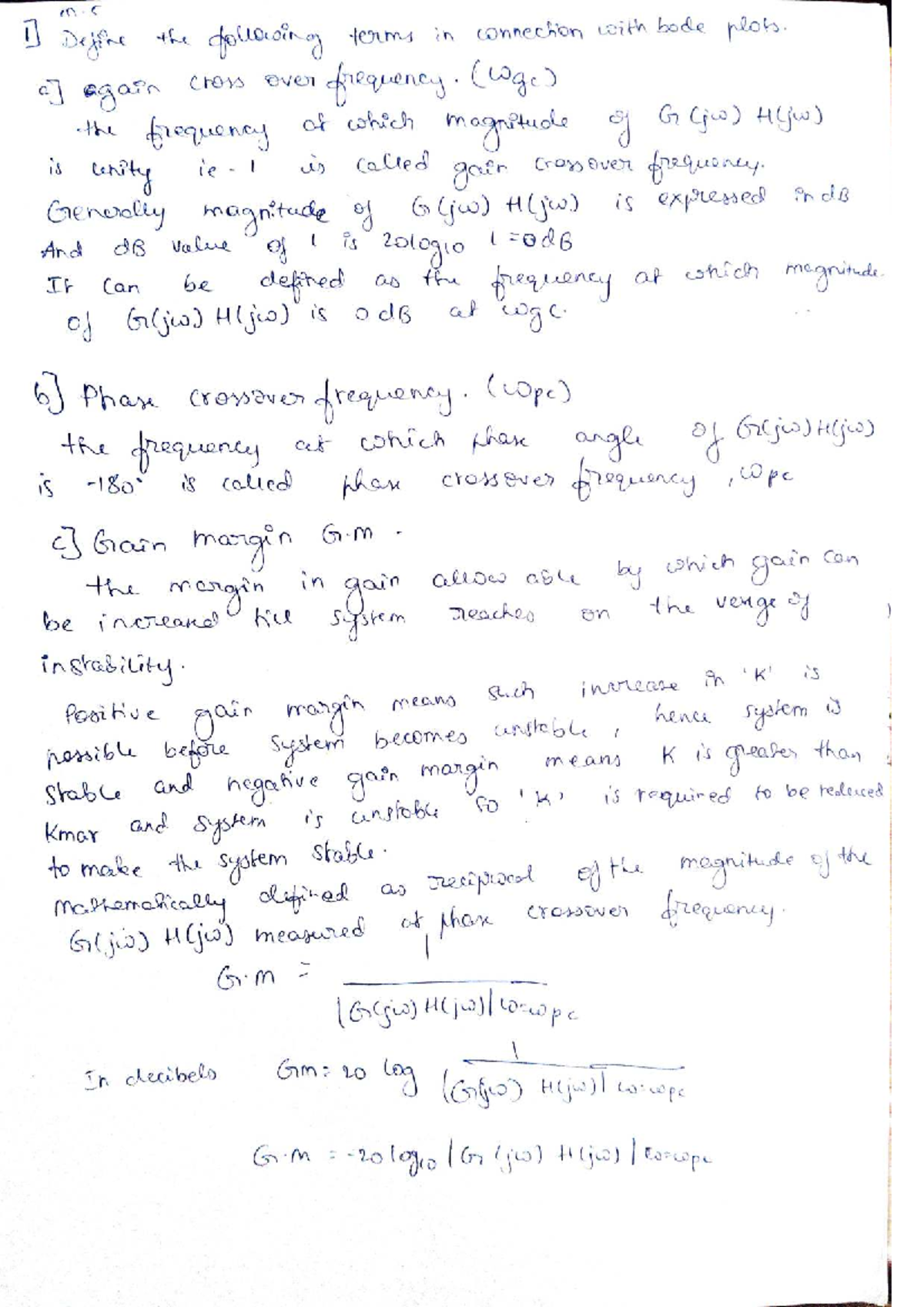 Bode Plots Assignment Bec403 Analyzing Frequency Response Studocu